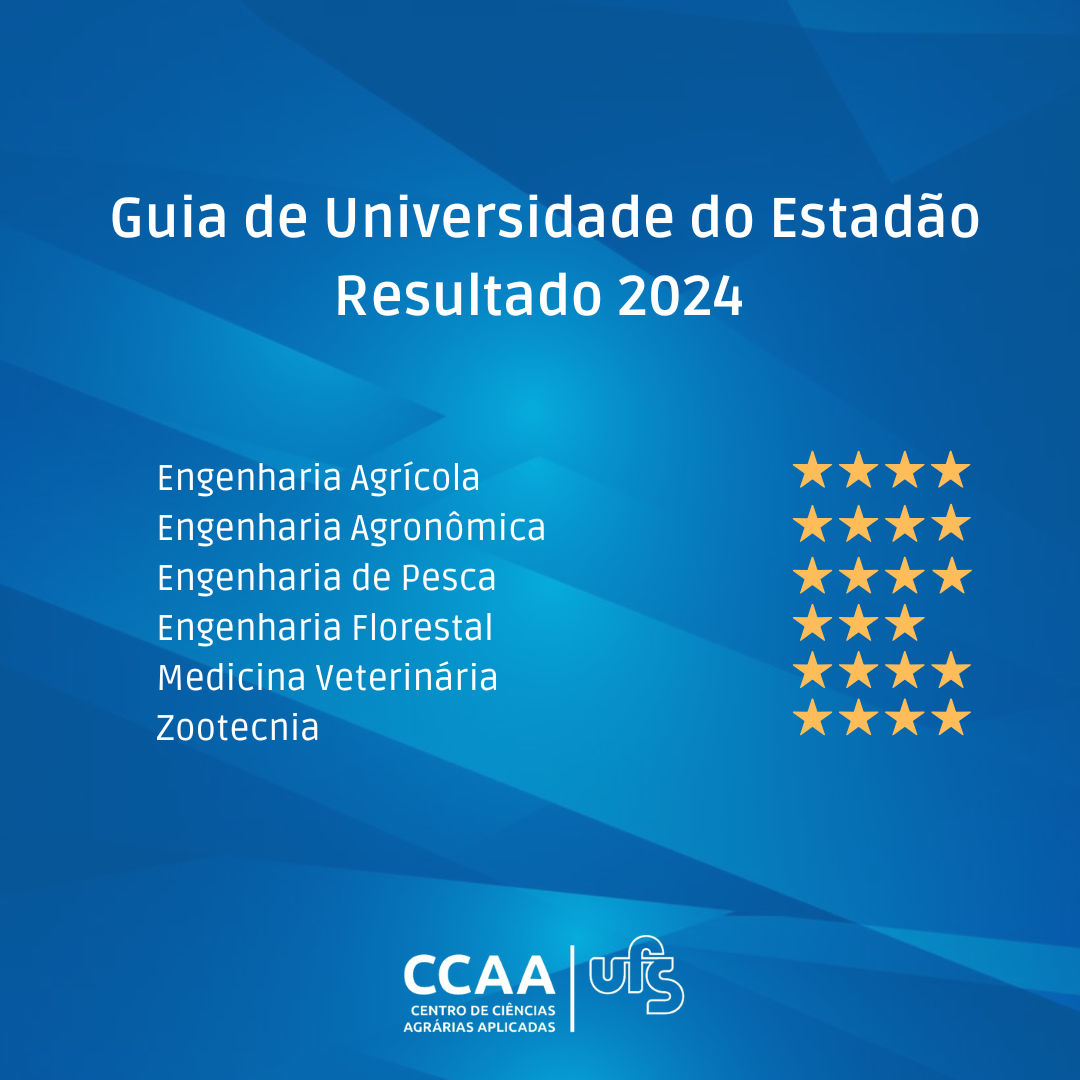 Portal UFS - Guia da Faculdade 2024 pelo Estadão avalia cursos do CCAA